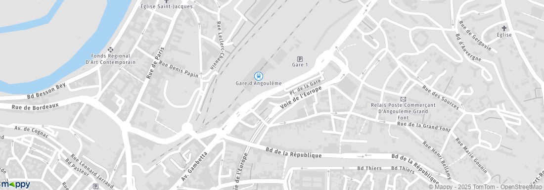 Gare SNCF Angoulême, 4 pl Gare, 16000 Angoulême - Transport ferroviaire ...