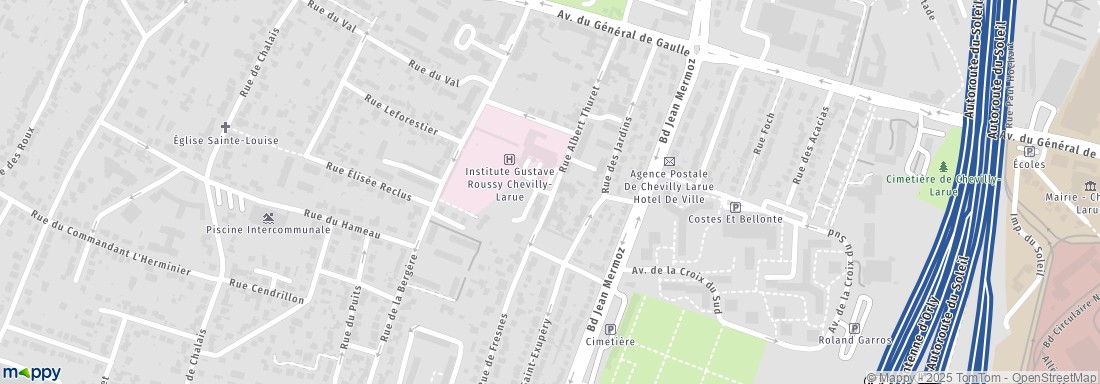 Gustave Roussy Hôpital de Chevilly-Larue Chevilly Larue - Hôpital (adresse)