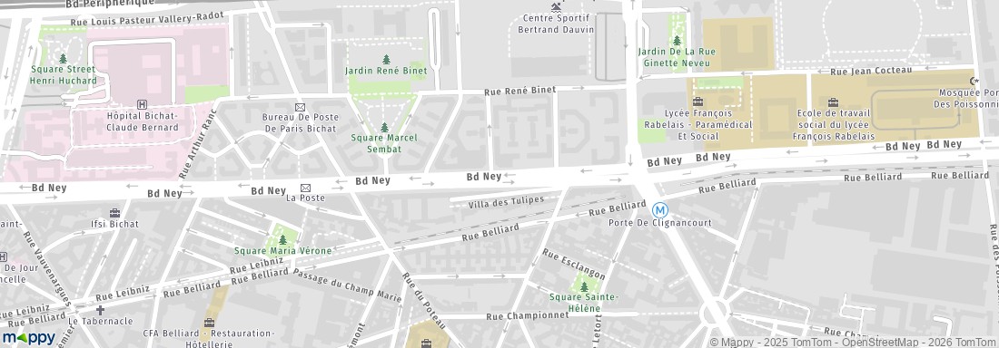 Hôpital Bichat Claude Bernard Paris - Hôpital (adresse)